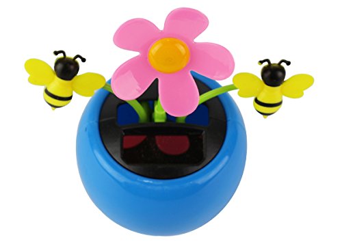 Home-X Solar Dancing Flower with Bumble Bees - by Sporting Goods