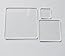 Amazon.com: Blank Clear Acrylic Square Material,Plexiglass Laser Cut ...