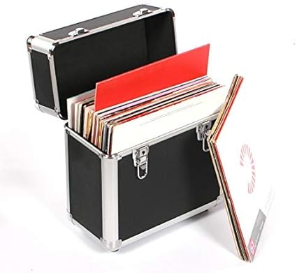 Studio X 12" Vinyl Record Collection DJ Flight Case Storage Box Black ...