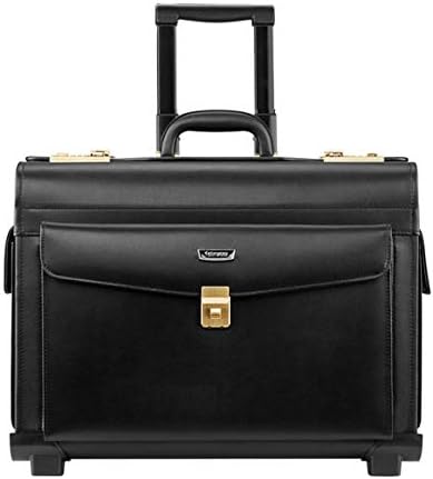 Suitcase Bag Leather Business Air Box Multi-function Captain Trolley ...