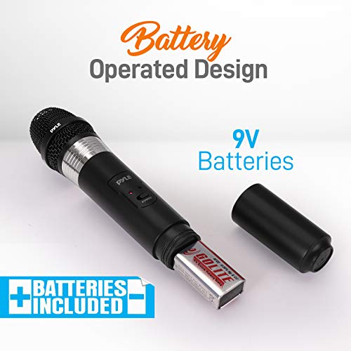 Sistema inalámbrico pyle vhf - conjunto inalámbrico de 8