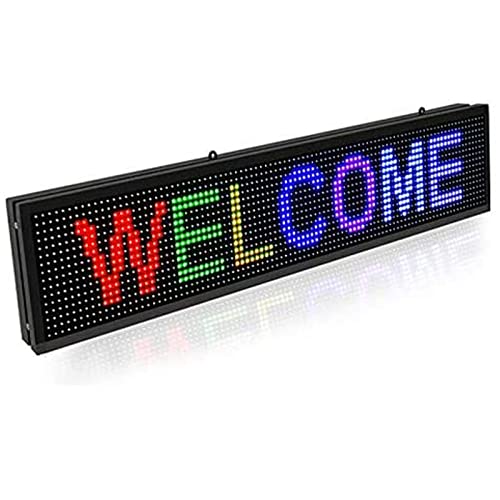 Scrolling LED Signs Full Color 40" x 8" with High Resolution P10 and ...