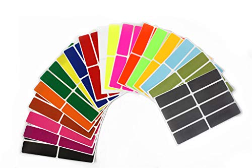 Royal Green Rectangular Colored Label Stickers in 18 Colors 1 x 3 (76mm ...