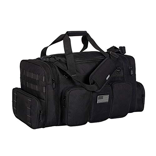 K-Cliffs Heavy Duty Gun Range Tactical Duffel Bag with US Flag Patch ...