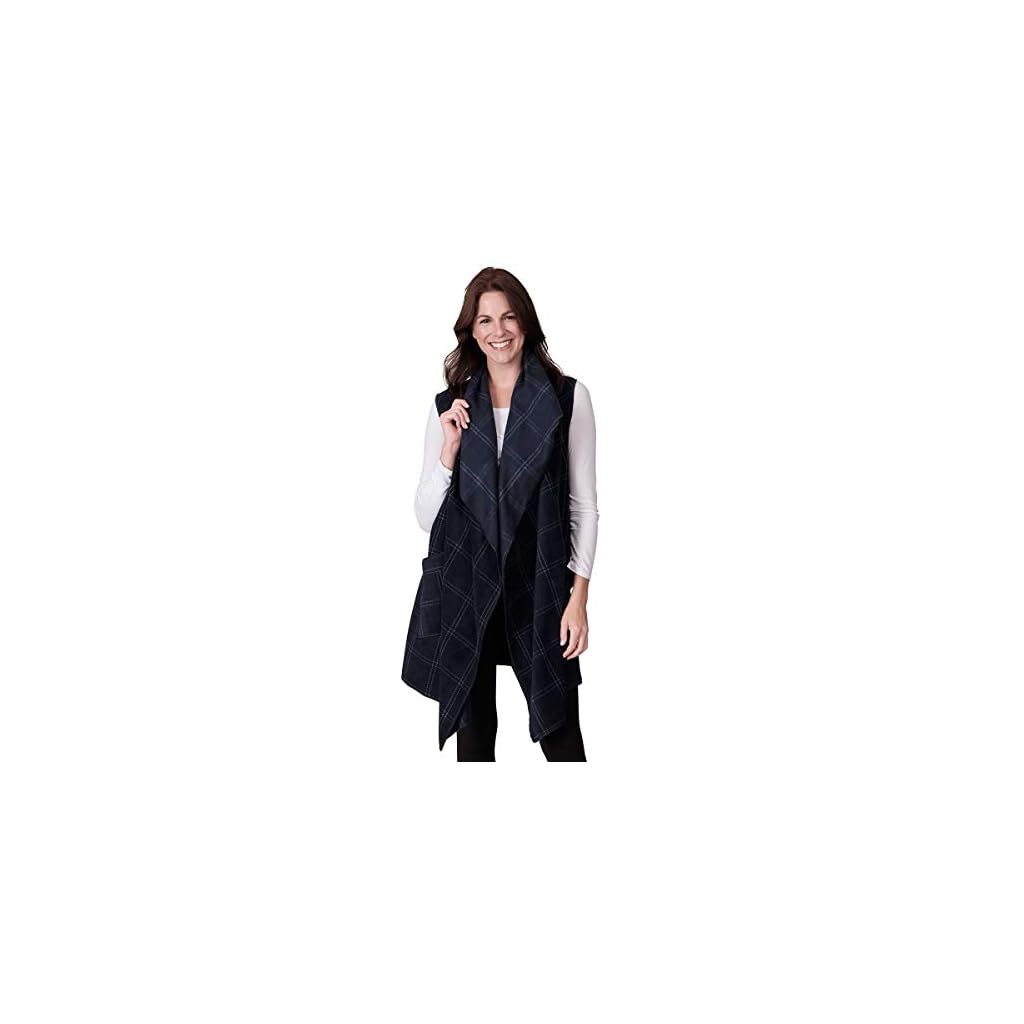 Le Moda Women's Sherpa Trimmed Fleece Vest | Winter Collection | Buy ...