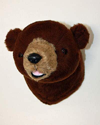 Amazon.com: Plush Brown Bear Head"Rusty" Small Shoulder Mount ...