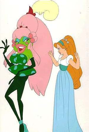 Thumbelina and Miss Frog Original Hand Painted Publicity Cel. Don Bluth ...
