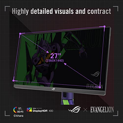 ASUS ROG Strix 27 1440P EVA Edition HDR Gaming Monitor (XG27AQM-G ...