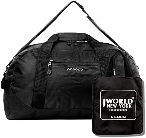 J World New York Lawrence 36 Inch Sport Duffel Bag, Black price in ...