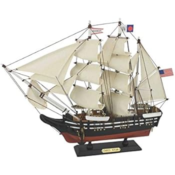 Amazon.com: Hampton Nautical Wooden Moby Dick - Pequod Model Whaling ...