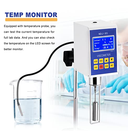 Saladulce Digital Rotary Viscometer With Temp. Probe, Lab Viscometer ...