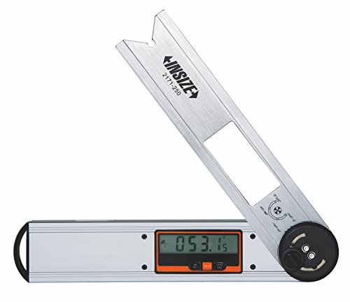 INSIZE 2171-250 Digital Protractor, 0-360 Degree, 250 mm: Amazon.co.uk ...