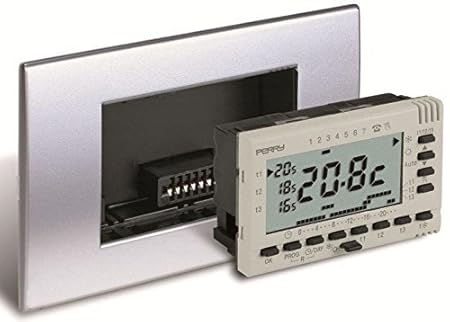 Perry 1CRCDS08/MC Cronotermostato a Batteria ad Incasso, Bianco: Amazon.it: Fai da te