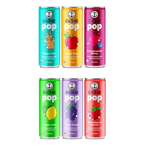 Health-Ade Pop Soda, Prebiotic Soda, Supports Gut Health, Fiber Rich ...