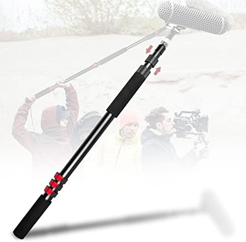 ALINBIN Mic Boom Pole for Video Recording, Handheld Microphone Boom Arm ...