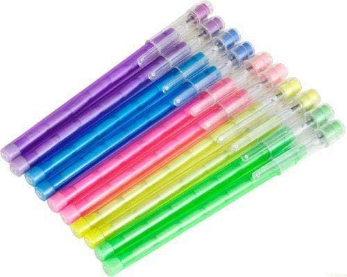 Dabmoo Pack Of 8 Pop Up Pencils Multiple Colours Interchangeable Leads ...