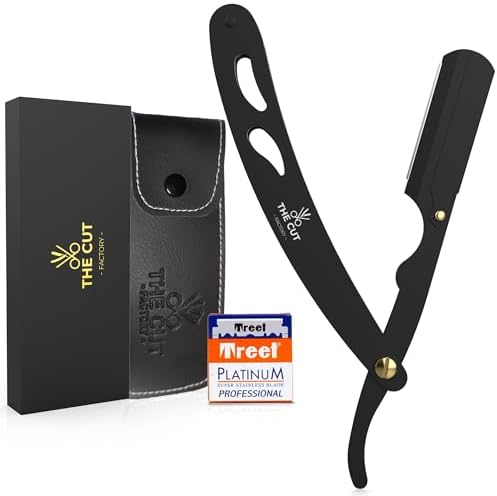 Professional Straight Razor with 100 Premium Treat Single Blade Razor ...
