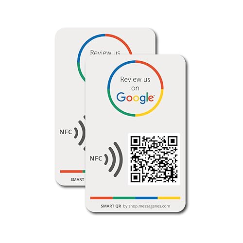 MESSAGENES | Review Us on Google QR Code Stickers | Reusable Smart QR ...