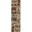 Amazon.com: Rustic Lodge Forest Cabin 2x8 Area Rug, 2'3x7'7: Kitchen ...