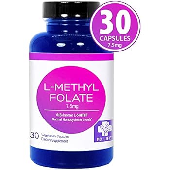 Amazon.com: MD. Life L-Methylfolate 7.5mg – Active Folate 5-MTHF ...