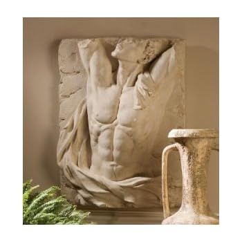 Amazon.com: 27" Classic Ancient Greek God Adonis Wall Sculpture Statue ...