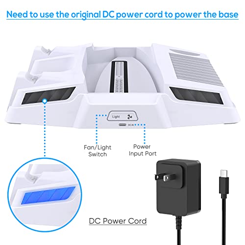 Cooling Station with Dual Controller Charger for PS5 Console, YUANHOT ...