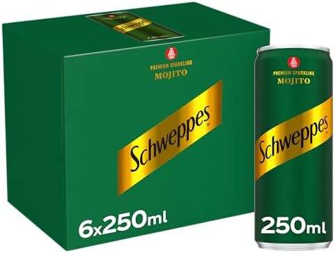 Schweppes Mojito Flavor Premium Sparkling Carbonated Drink, Can, 6 X 250 Ml price in Saudi ...