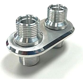 Amazon.com: Black Aluminum 2 Port (1-L 1-L) Ac Air Conditioning Heater ...