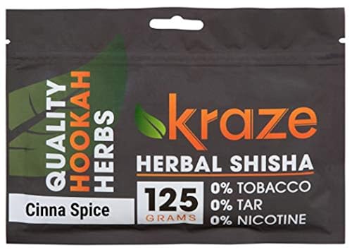 Kraze Hookah Herbal Shisha Molasses- Tobacco, Nicotine, and Tar Free ...