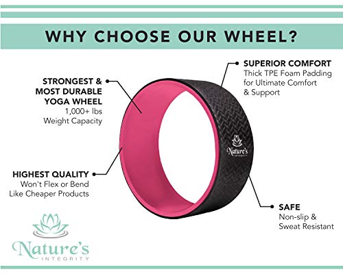 Nature's Integrity Yoga Wheel 13" - [Elite Series] Strongest, Most ...