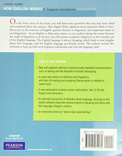 How English Works: A Linguistic Introduction | Pricepulse