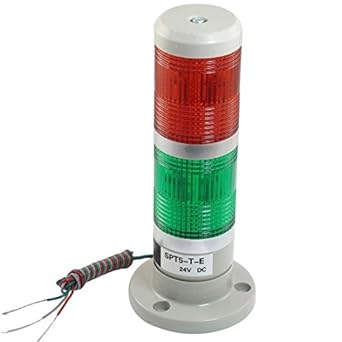 Industrial red and Green Tower Warning Light DC 24V: Amazon.com ...