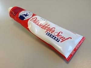 Amazon.com : DÜSSELDORFER SENF, Scharf - Original German Hot Mustard ...