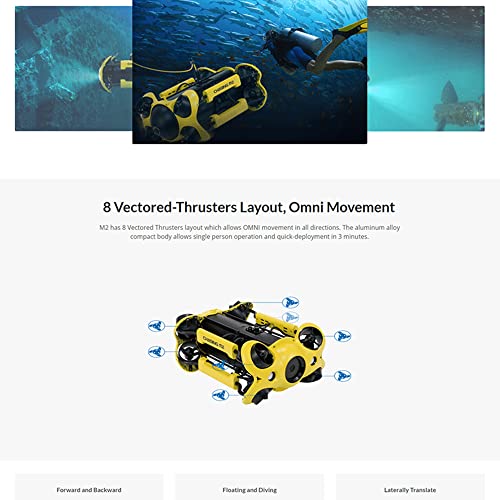 Chasing M2 Underwater Camera Drones Rescue Robot P100 ROV 100m With 4K ...