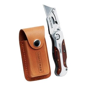Craftsman 9-94835 2 Piece Lockback Utility Knife Set with Belt Pouch ...