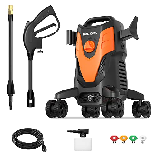(New Model) Rock&Rocker Powerful Electric Pressure Washer, 1950PSI Max ...