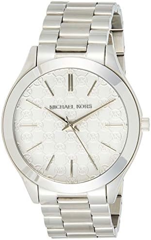 سعر ساعة رنواي بعرض انالوج وسوار ستانلس ستيل للنساء من مايكل كورس ...