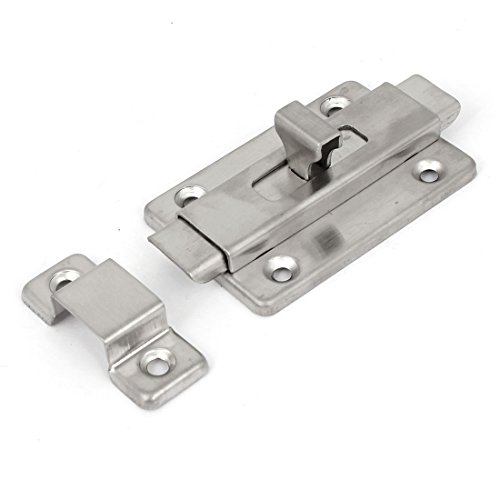 Buy uxcell Bathroom Toilet Door Stainless Steel Gate Safety Bolt Latch ...