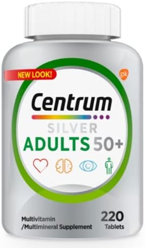 Centrum Silver Complete Multivitamin & Multimineral Supplement Tablet ...