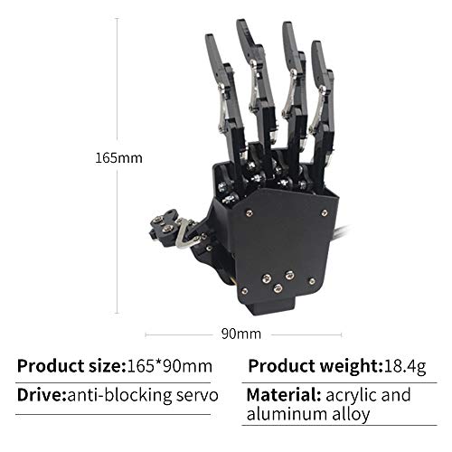 Robot Hand Five Fingers Solely Movement Bionic Robot Mechanical Arm DIY ...