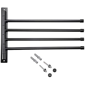 Amazon.com: Swivel Towel Rack - Stainless Steel Swing Out Towel Bar ...