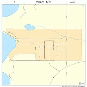Amazon.com: Large Street & Road Map of Villard, Minnesota MN - Printed ...