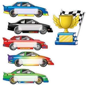 Edupress - Race Car Bulletin Board Accents: Amazon.ca: Office Products