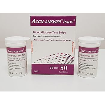 Amazon.com: Accu-Answer isaw Blood Hemoglobin Test Strips(2X25pcs ...