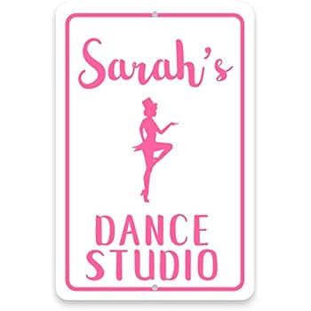 Amazon.com: Personalized Ballet Dance Studio Metal Room Sign: Home ...