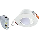 HALO RA 6-Inch Recessed LED Trim Downlight with Adjustable Gimbal ...