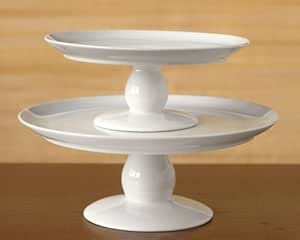 Amazon.com | Pottery Barn Great White Cake Stand: Cake Stands