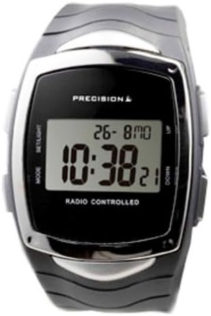 Precision Metal Rim Unisex MSF Radio Controlled Lcd Chronograpgh Strap ...