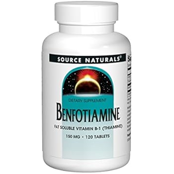 Amazon.com: Source Naturals Benfotiamine 150mg, 120 Tablets: Health ...