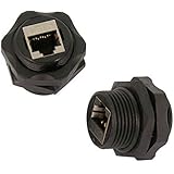 Amazon.com: RJ45 Shielded Industrial Dual Panel Mount Female to Female ...